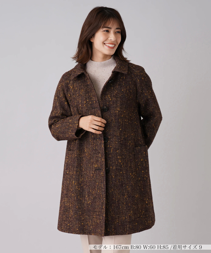 Leilian / レリアン ステンカラーコート (店頭人気】カシミヤ Leilian / レリアン ステンカラーコート (店頭人気】カシミヤ