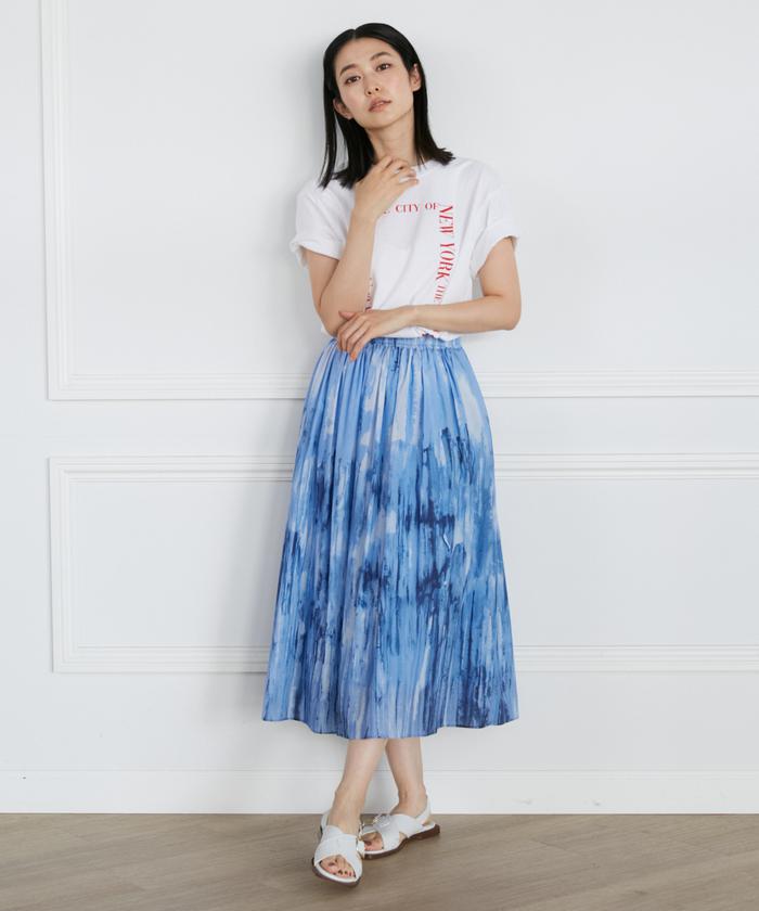 【セール】グラデーションスカート(505917044) | イネド(INED) - d fashion