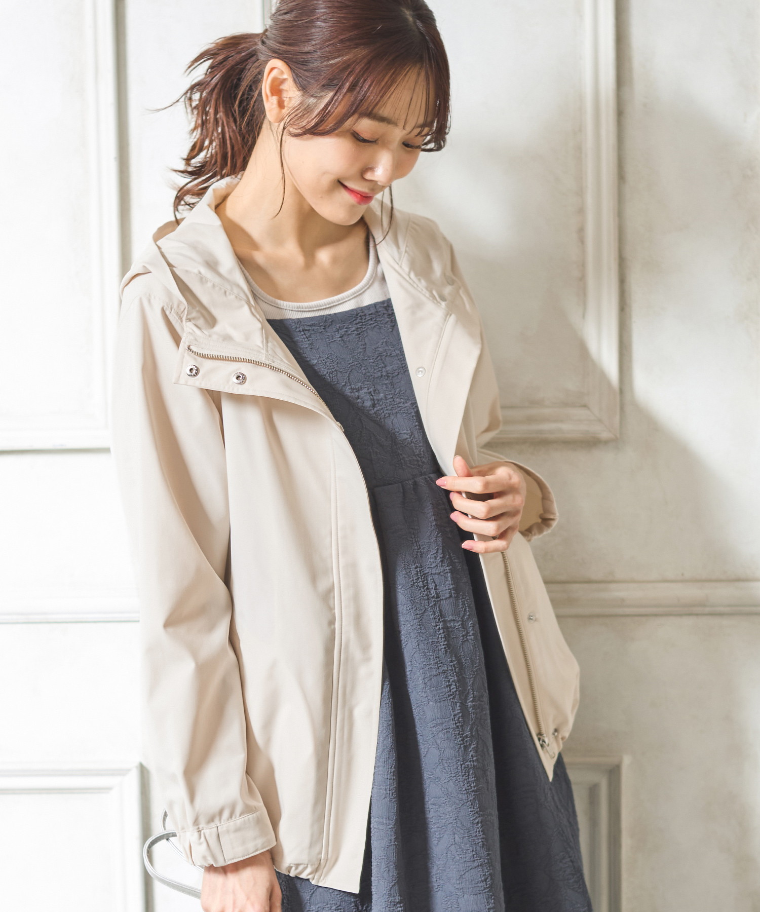 セール】ハニーズ Honeys 撥水加工フードブルゾン アウター セール】ハニーズ Honeys 撥水加工フードブルゾン アウター