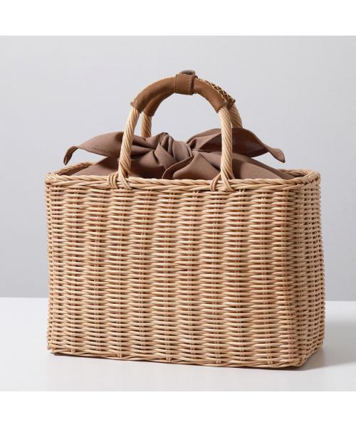 BAGMATI かごバッグ BBK17 04 ウィッカー×レザー ハンドバッグ BAGMATI かごバッグ BBK17 04 ウィッカー×レザー ハンドバッグ