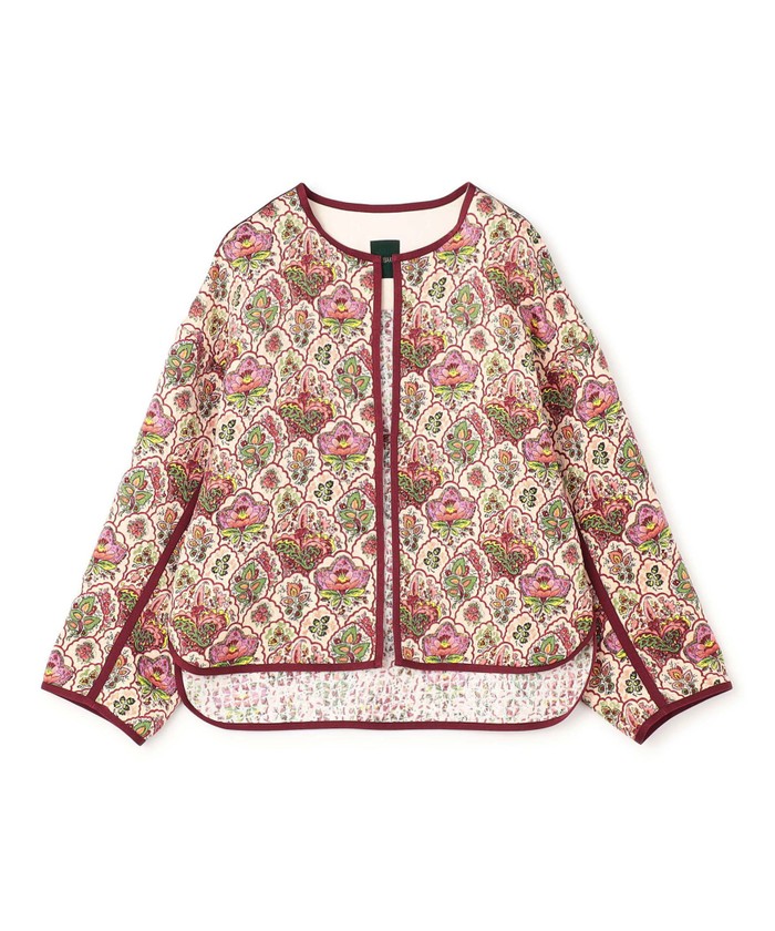 セール 40%OFF】ポリエステルプリント クルーネックブルゾン セール 40%OFF】ポリエステルプリント クルーネックブルゾン