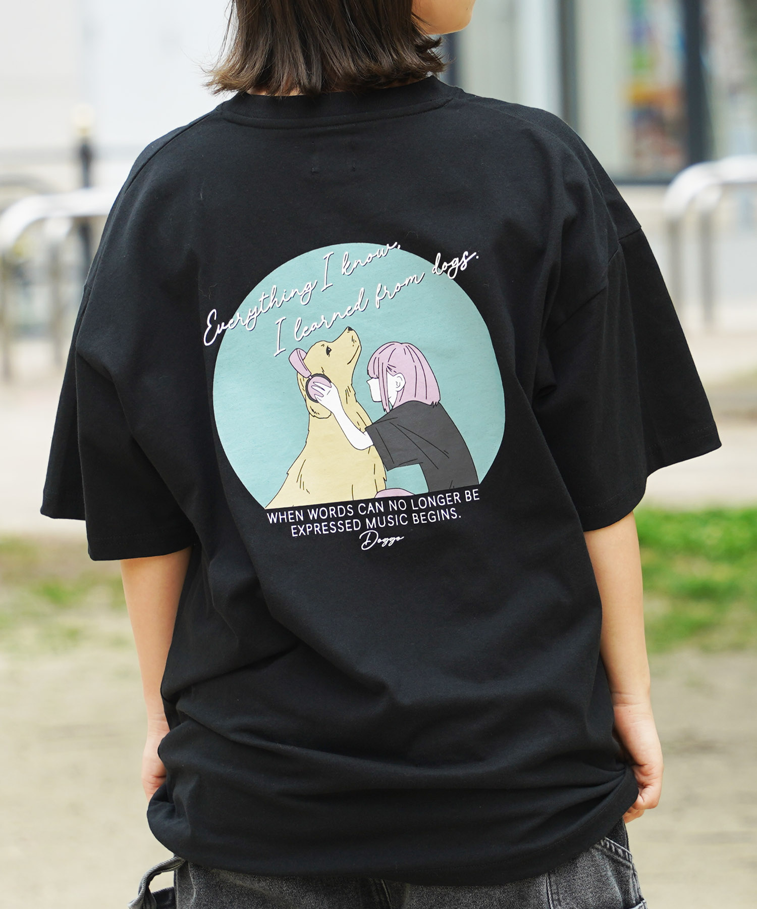 ワンフォークロージング 1111clothing バックプリント tシャツ ワンフォークロージング 1111clothing バックプリント tシャツ