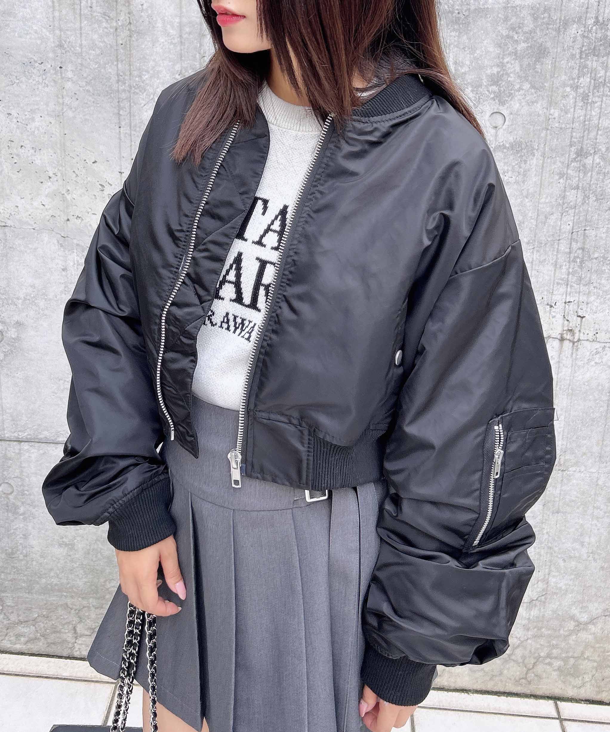 イング INGNI クロップド丈MA－1(506909580) | イング(INGNI) - d fashion