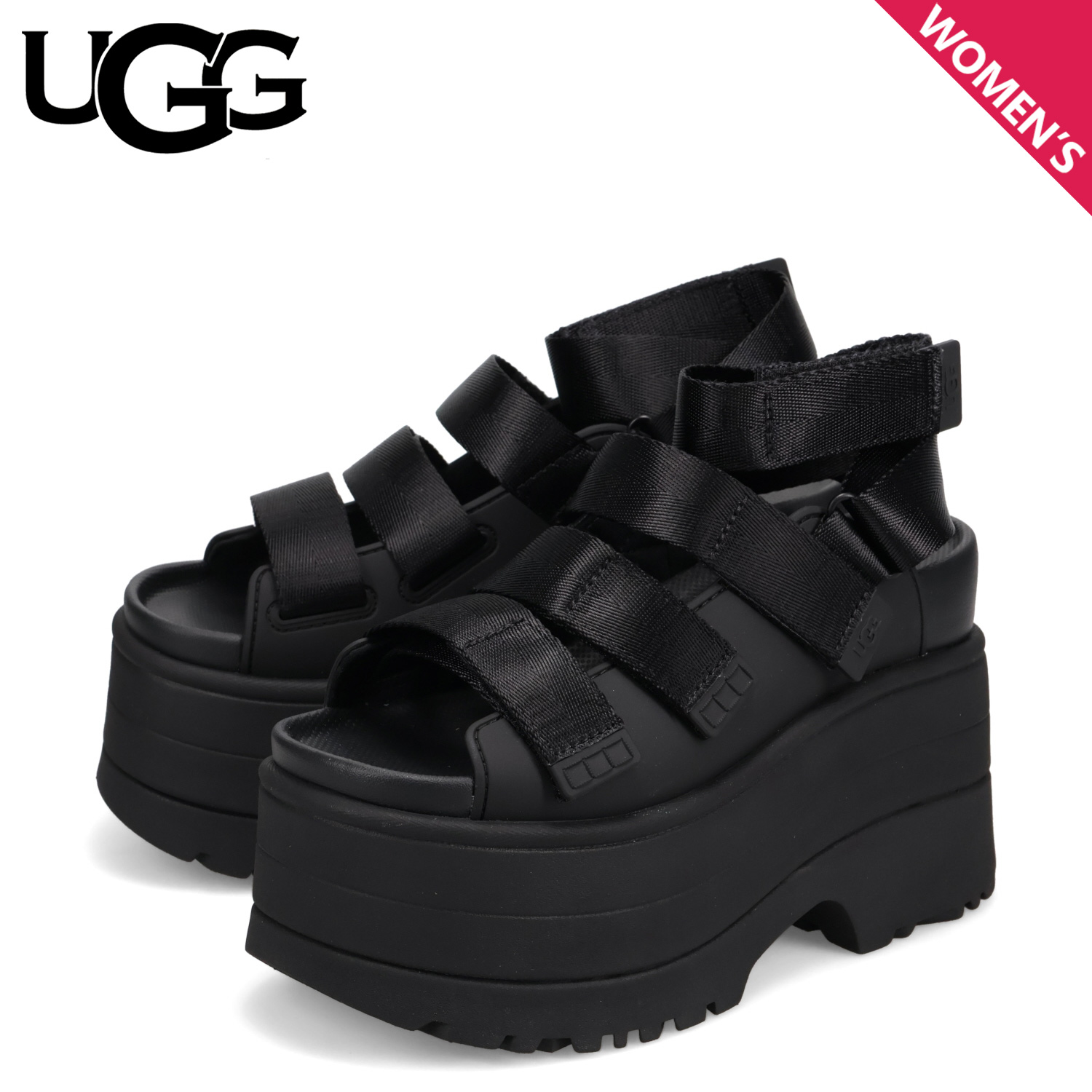 アグ UGG サンダル ストラップサンダル ゴールデンライズ レディース 厚底 W GOLDENRISE ブラック 黒 1167431(508110433) | UGG(UGG) - d ...