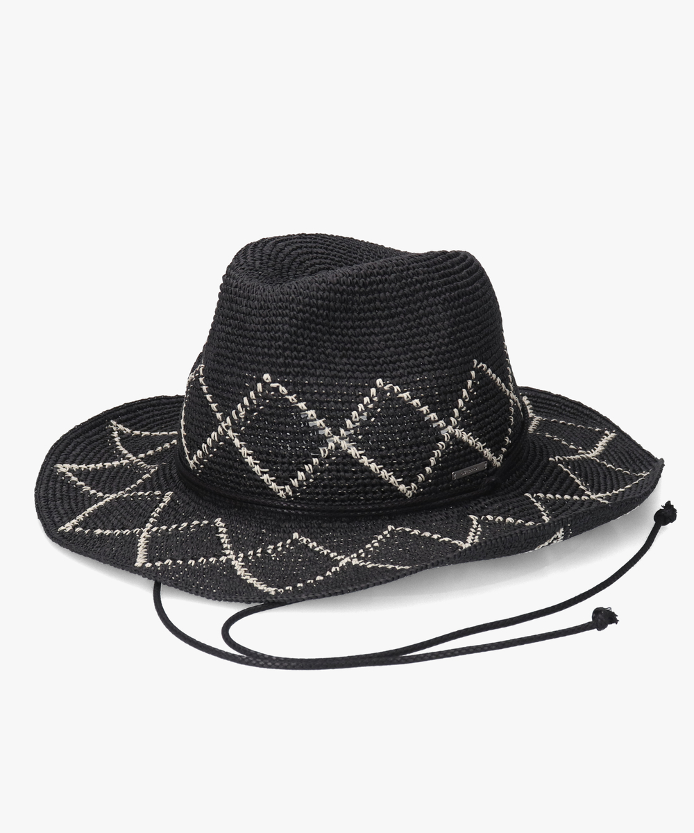 オーバーライド OVERRIDE OVERRIDE PAPER CROCHET ZIG-ZAG HAT オーバーライド OVERRIDE OVERRIDE PAPER CROCHET ZIG-ZAG HAT