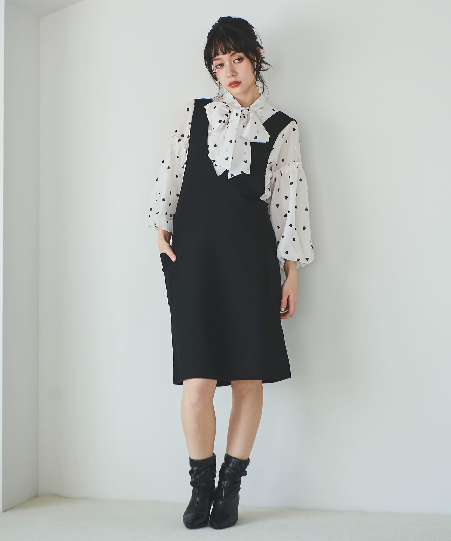 ジャンパースカート(ブラック・黒色)のファッション通販 - d fashion ジャンパースカート(ブラック・黒色)のファッション通販 - d fashion