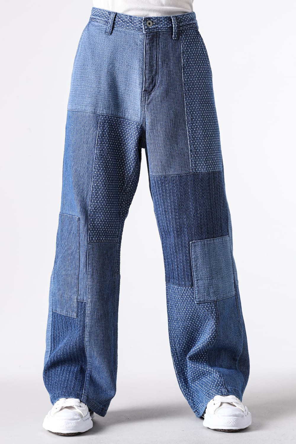 ファンダメンタル FDMTL PATCHWORK WIDE PANTS 3YR WASH 【返品不可商品】(508191807) | FDMTL(FDMTL) - d fashion