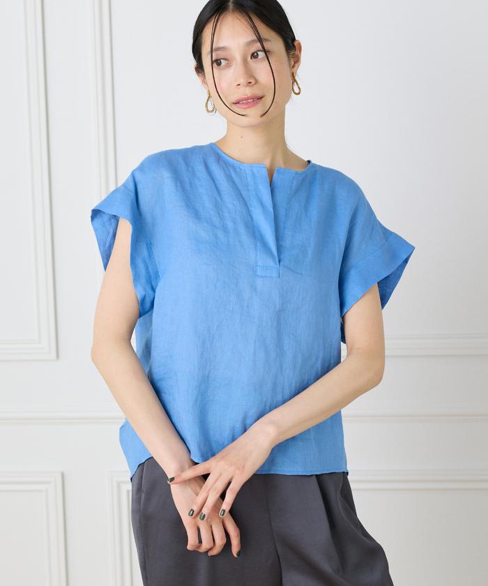 【セール】イネド INED リネンスキッパーブラウス(508246640) | イネド(INED) - d fashion
