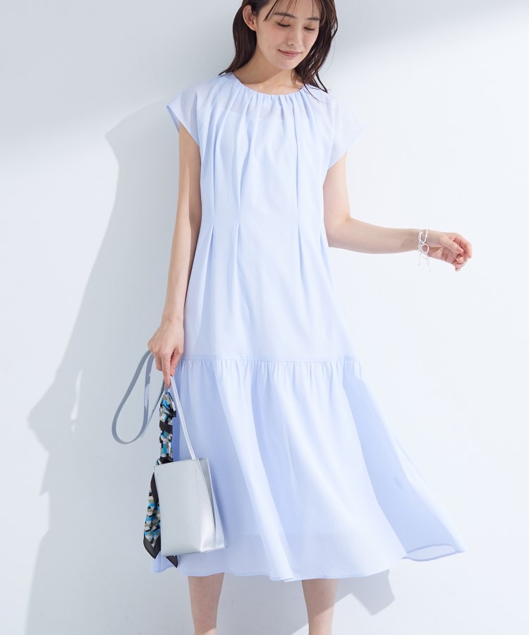 【UVケア／吸水速乾】エアリータックワンピース(508352118) | インディヴィ(INDIVI) - d fashion