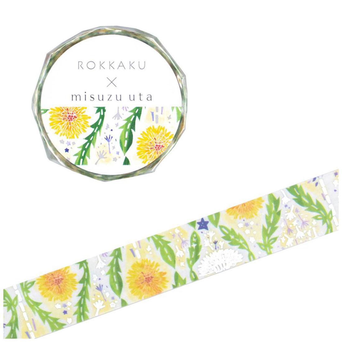 シネマコレクション cinemacollection ROKKAKU x misuzu uta みすゞうた マスキングテープ 15mm マステ 星とたんぽぽ フ(508358090 ...